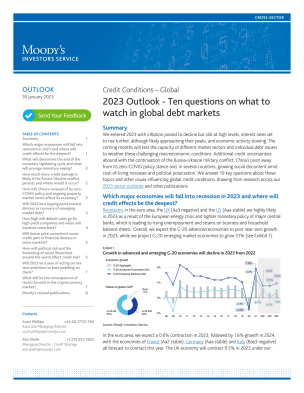 Credit Conditions – Global: 2023 Outlook - Ten questions on what to ...