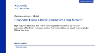 Macroeconomics – Global Economic Pulse Check: Alternative Data Monitor | Moody's Events