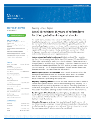 Basel III revisited: 15 years of reform have fortified global banks ...