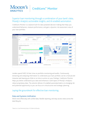 CreditLens Monitor | Moody's Events
