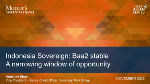 Presentation - Indonesia Sovereign: Baa2 stable | Moody's Events