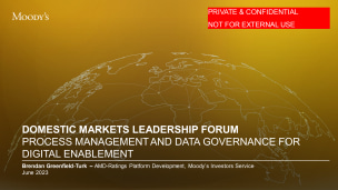 PROCESS MANAGEMENT AND DATA GOVERNANCE FOR DIGITAL ENABLEMENT | Moody's Events