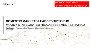 MOODY’S INTEGRATED RISK ASSESSMENT STRATEGY | Moody's Events