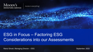 ESG in Focus – Factoring ESG Considerations into our Assessments ...