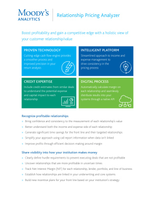 Relationship Pricing Analyzer | Moody's Events