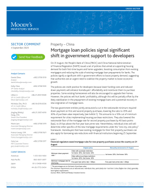 Sector Comment | Mortgage loan policies signal significant shift in ...