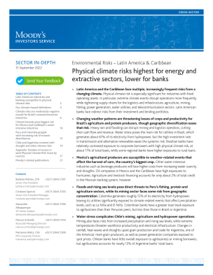 Environmental Risks – Latin America & Caribbean Physical climate risks ...