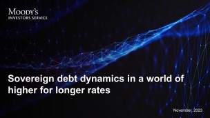 Sovereign debt dynamics in a world of higher for longer rates | Moody's ...