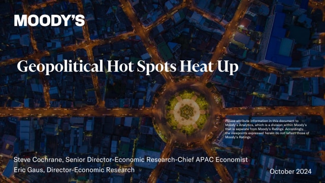 Geopolitical Hot Spots Heat Up: Chicago | Moody's Events