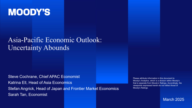 Asia-Pacific Economic Outlook Slides | Moody's Events