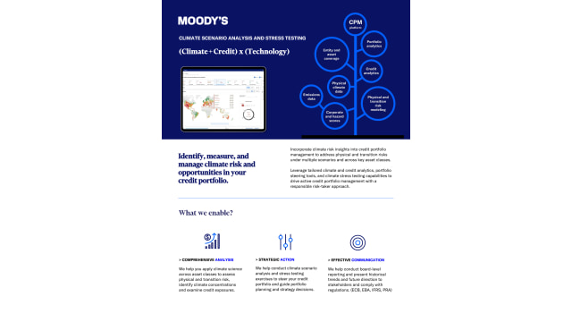 Climate scenario analysis and stress testing | Moody's Events
