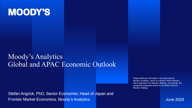 Global & APAC Economic Outlook | Moody's Events