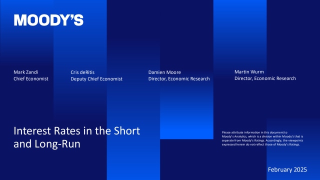 Interest Rates in the Short and Long-Run Presentation Slides | Moody's ...