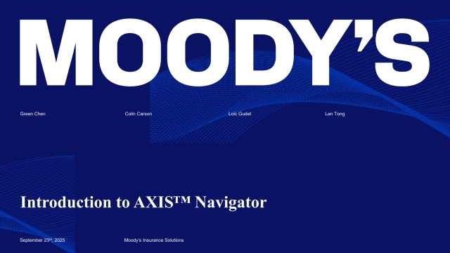 Introduction to AXIS™ Navigator Presentation Slides | Moody's Events