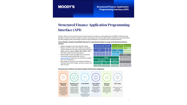 Structured Finance API Brochure | Moody's Events